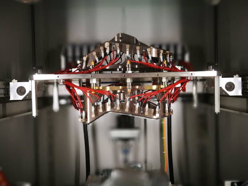 The Welding Machine on the Working Status Stock Image - Image of colors ...