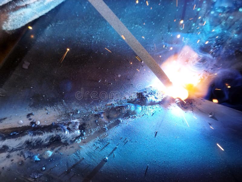 Welding metal close up stock image. Image of welding - 259962271