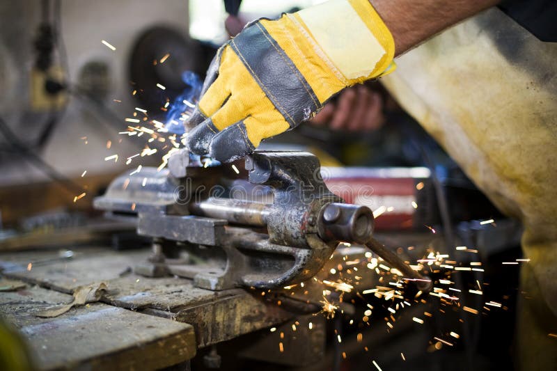 Welding stock image. Image of factory, shop, melting - 76582347