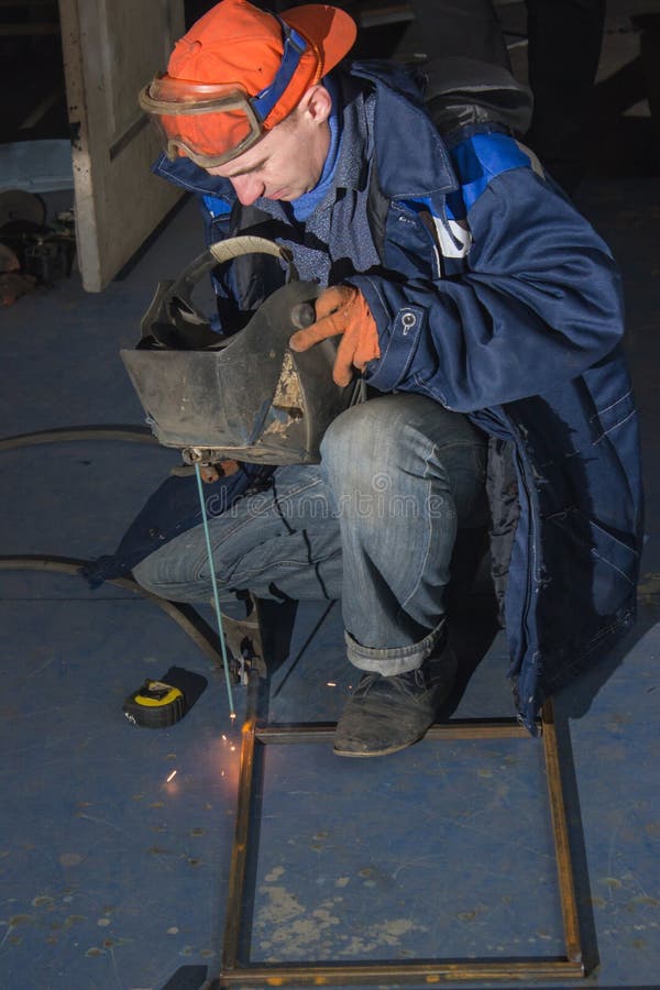 Welding of metal products stock image. Image of welding - 50961783