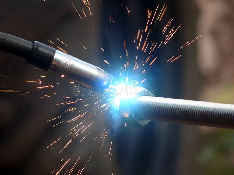 Welding metal smoke sparks stock photo. Image of sparks - 14367064