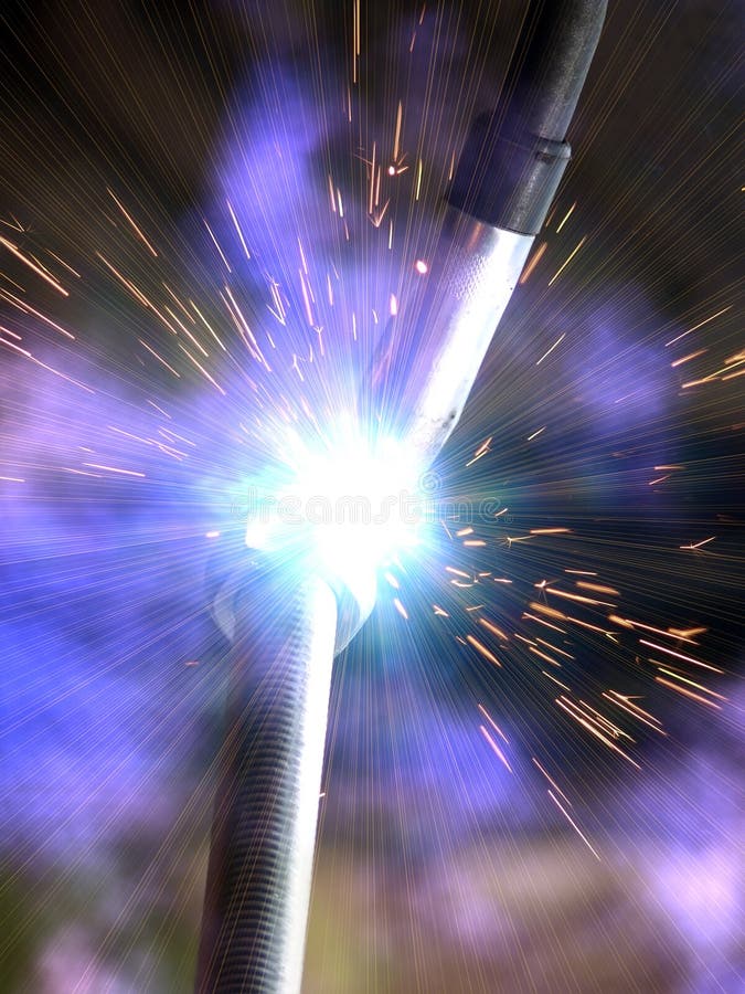 Welding metal smoke sparks stock photo. Image of sparks - 14367064