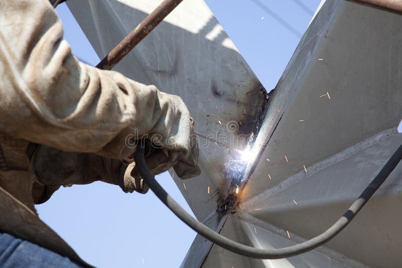 Welding metal structures stock photo. Image of metal - 70920392