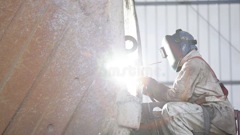Welding in a Mining Industry Stock Video - Video of metal, mining: 89553151