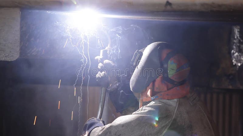 Welding in a Mining Industry Stock Video - Video of metal, mining: 89553151