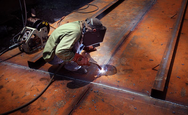 Welding operator stock photo. Image of construction, labor - 11846718