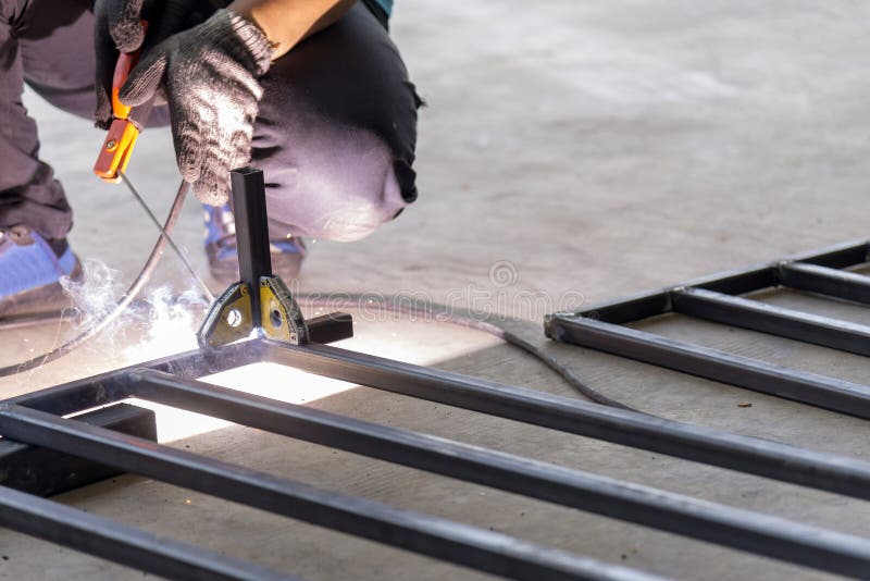 Welding operator 2 stock photo. Image of metal, blue, aluminum - 2262546