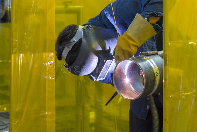 Welding operator 2 stock photo. Image of metal, blue, aluminum - 2262546