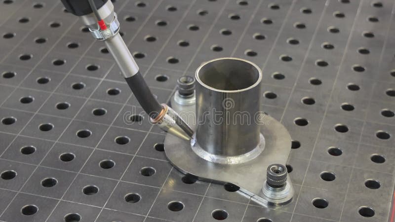 Welding Pipe Robot Fabrication Stock Footage - Video of pipe ...