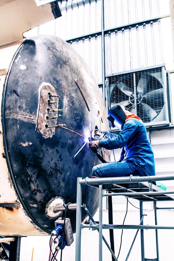 Welding Piping stock photo. Image of factory, safety - 66272308