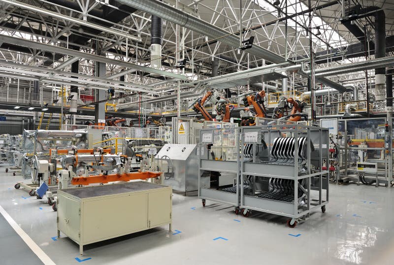 Welding Production Line Workshop Editorial Photo - Image of line ...