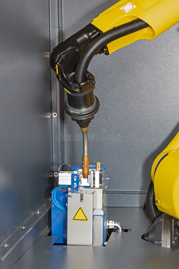 Welding Robot Arm stock image. Image of production, fabrication - 390720373