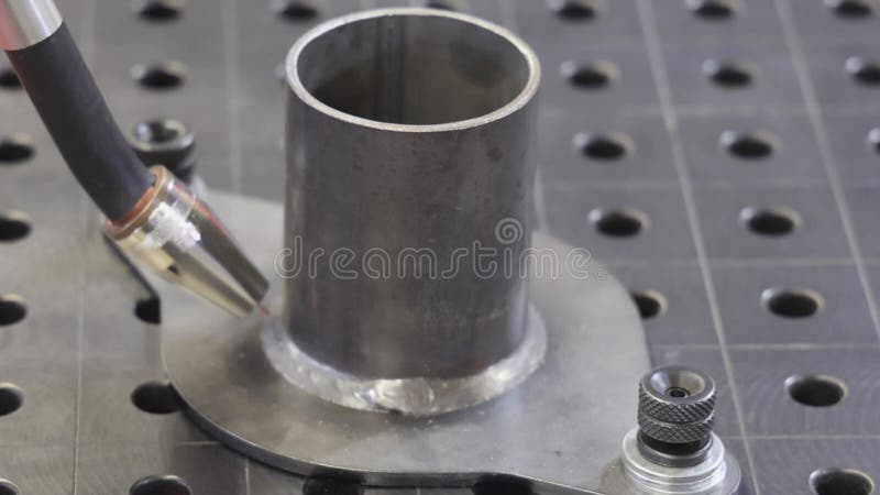 Welding Pipe Robot Fabrication Stock Footage - Video of pipe ...