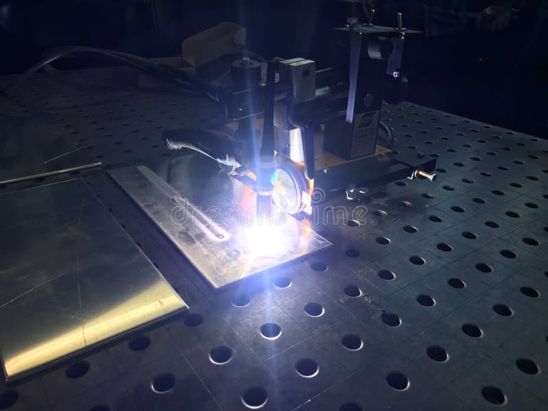 Welding Robot of Tig Method. Stock Photo - Image of iron, craftsman ...