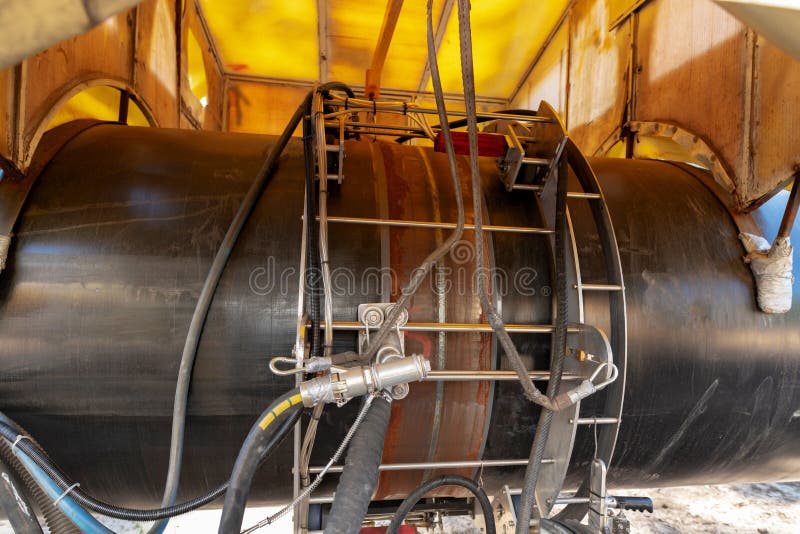 Welding Seam at a Gas Pipeline Stock Photo - Image of brandenburg ...