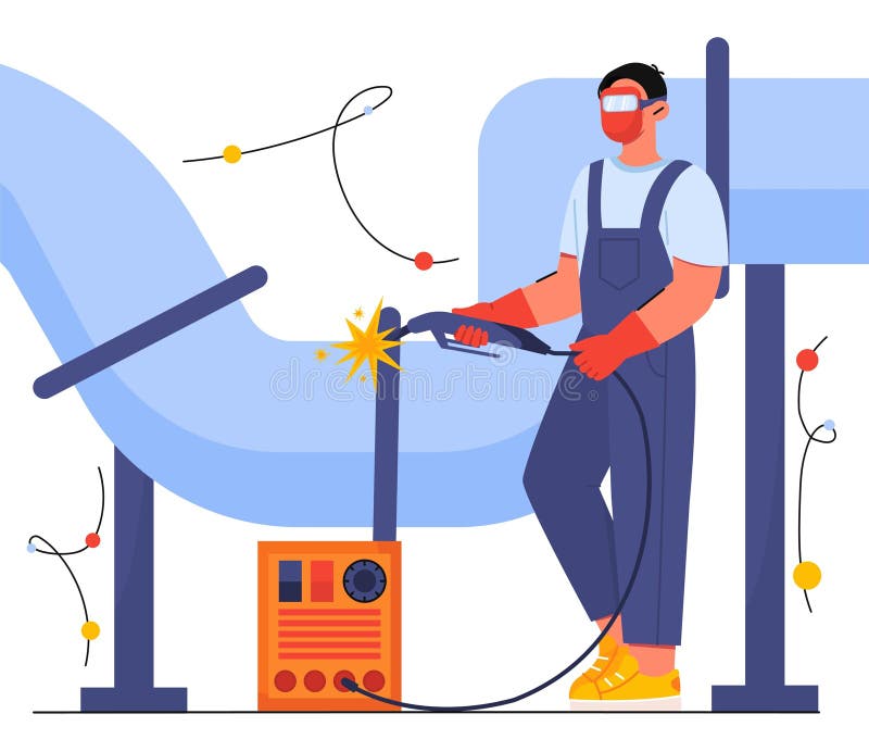 Welding service concept stock vector. Illustration of steel - 280123366