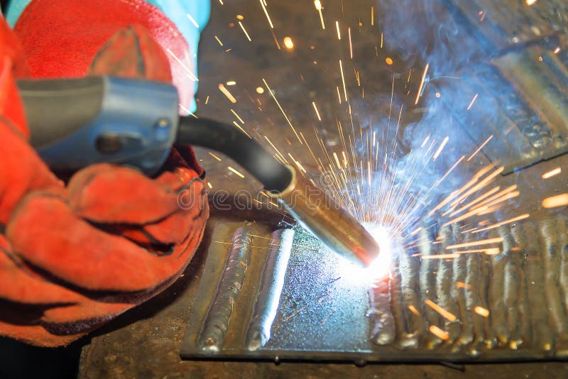 The welding spark light stock image. Image of manufacturing - 71709337