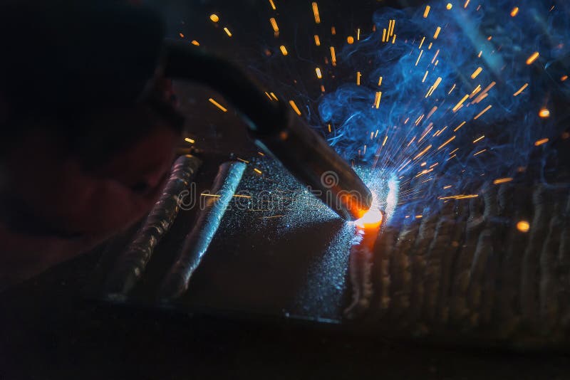 The welding spark light stock photo. Image of metalwork - 71992988