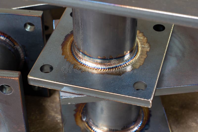 Welding of Stainless Steel with Argon. Stock Image - Image of connect ...