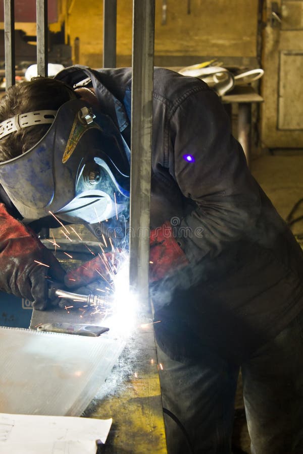 Welding steel structure stock image. Image of steel, helmet - 41907893