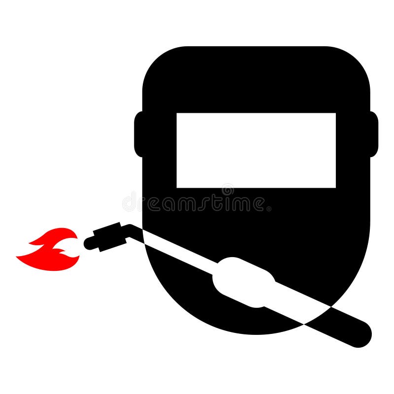 Welding Technology Icon, Metal Tool Equipment Symbol, Safe Weld Vector ...