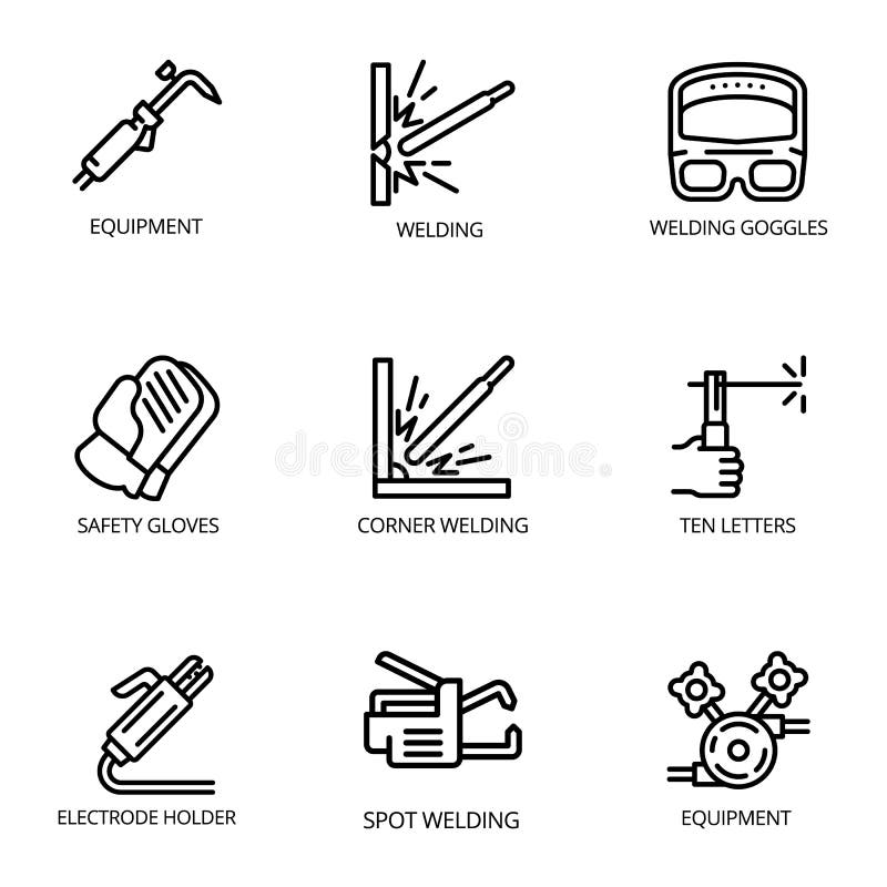 Welding Icon Vector Isolated on White Background, Welding Sign Stock ...