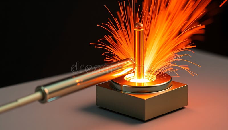 Welding Torch with Sparks Industrial Metal Work Process Generative AI ...
