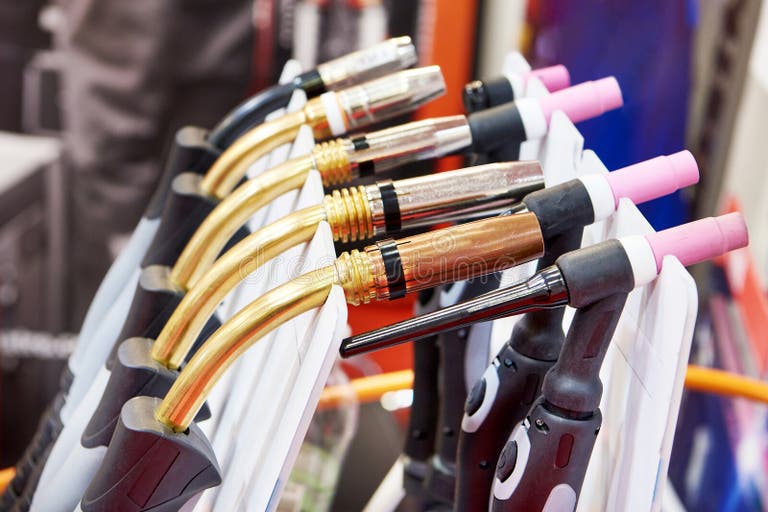 Welding torches stock image. Image of device, burner - 387339745