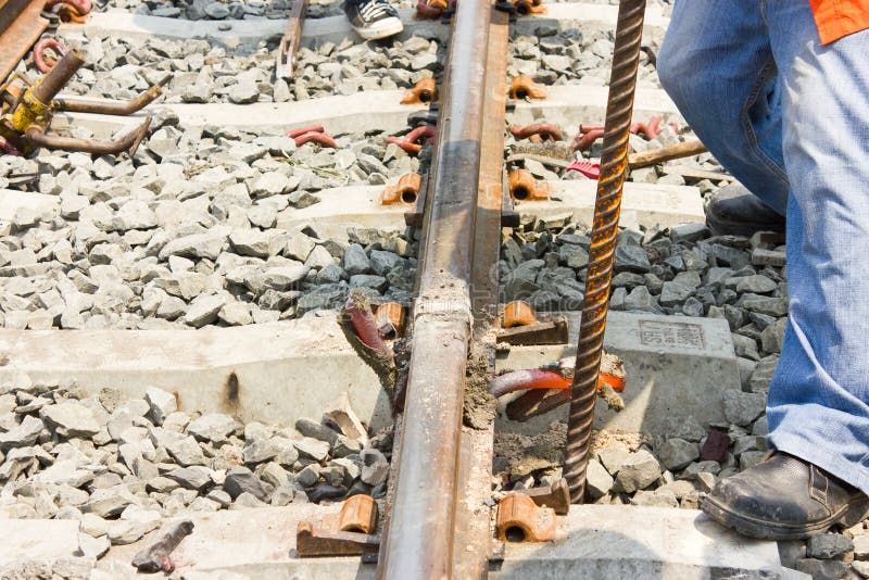 Welding tracks. stock photo. Image of industrial, labor - 31329094