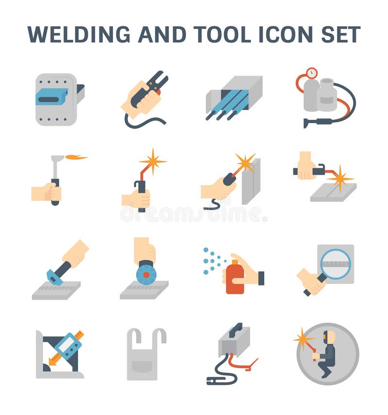 Welding vector icon stock vector. Illustration of electric - 94122034