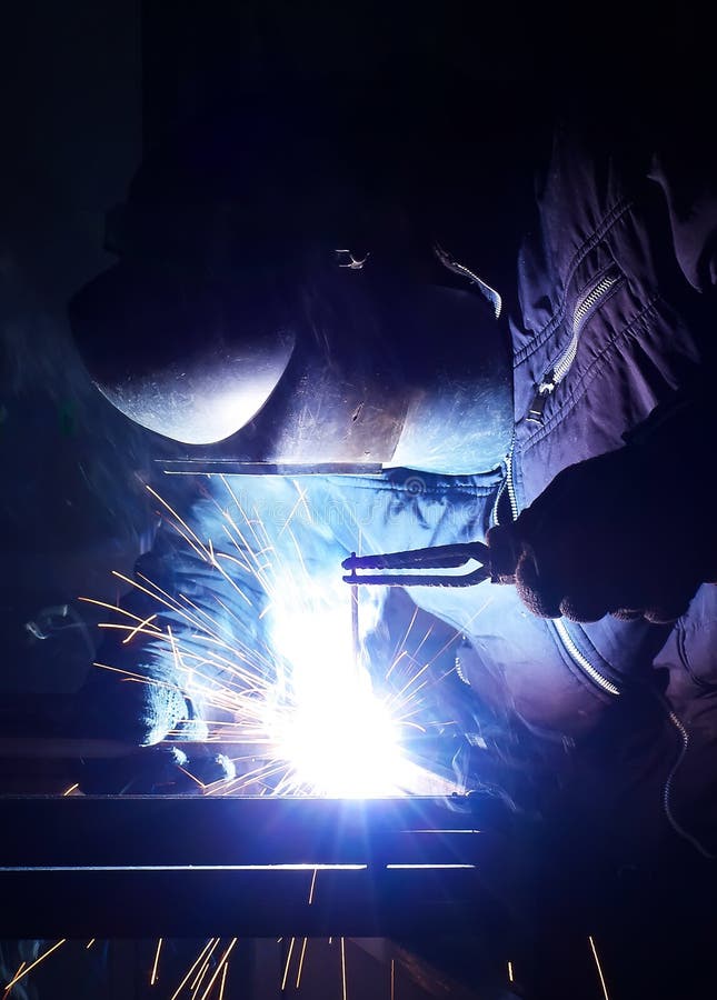 Welding stock image. Image of fabrication, skill, iron - 46419295