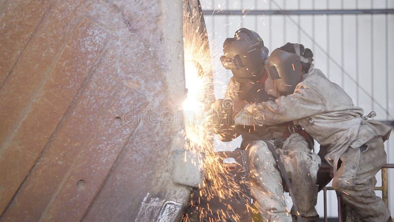 Welding in a Mining Industry Stock Video - Video of metal, mining: 89553151