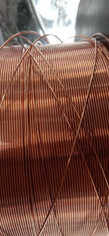 Welding Wire in the Form of Shiny, Rolled Up Rollers Used for Welding ...