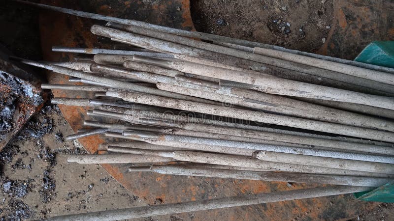 Welding wire pile stock image. Image of brickwork, stonewall - 241072605