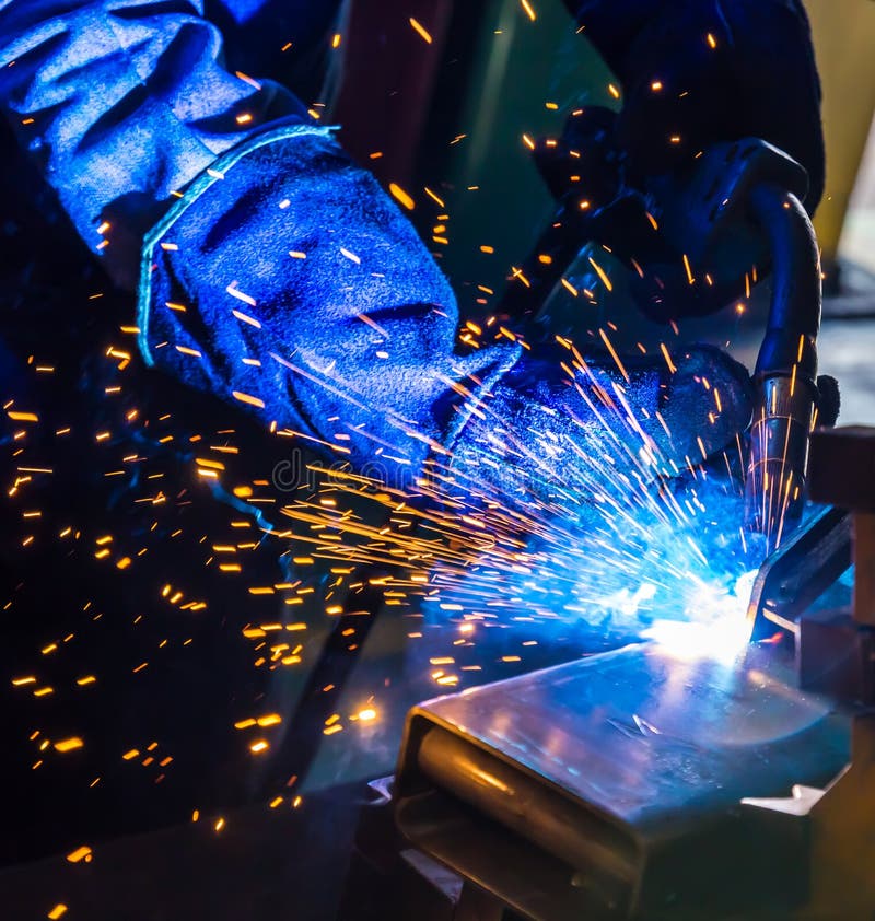 Welding work stock photo. Image of manufacture, labor - 69789690