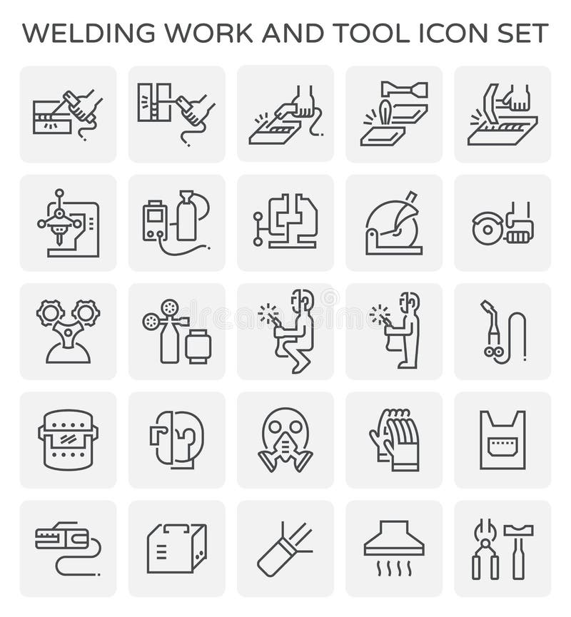 Welding work icon stock vector. Illustration of pliers - 109198732