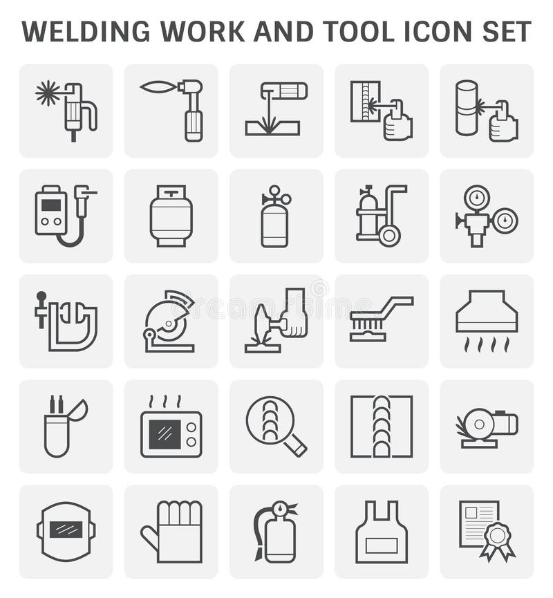 Welding work icon stock vector. Illustration of construction - 154668849