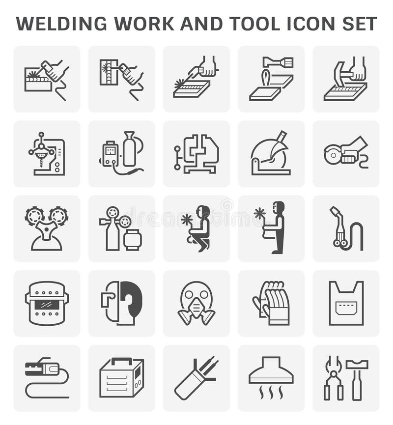 Welding work icon stock vector. Illustration of engineering - 155322664