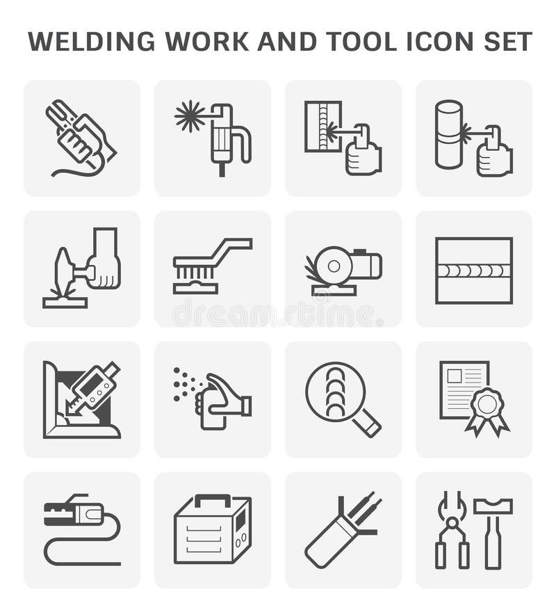 Welding work icon stock vector. Illustration of engineer - 160038505