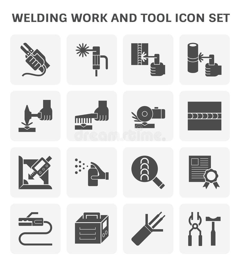 Welding work icon stock vector. Illustration of sparkle - 163307764