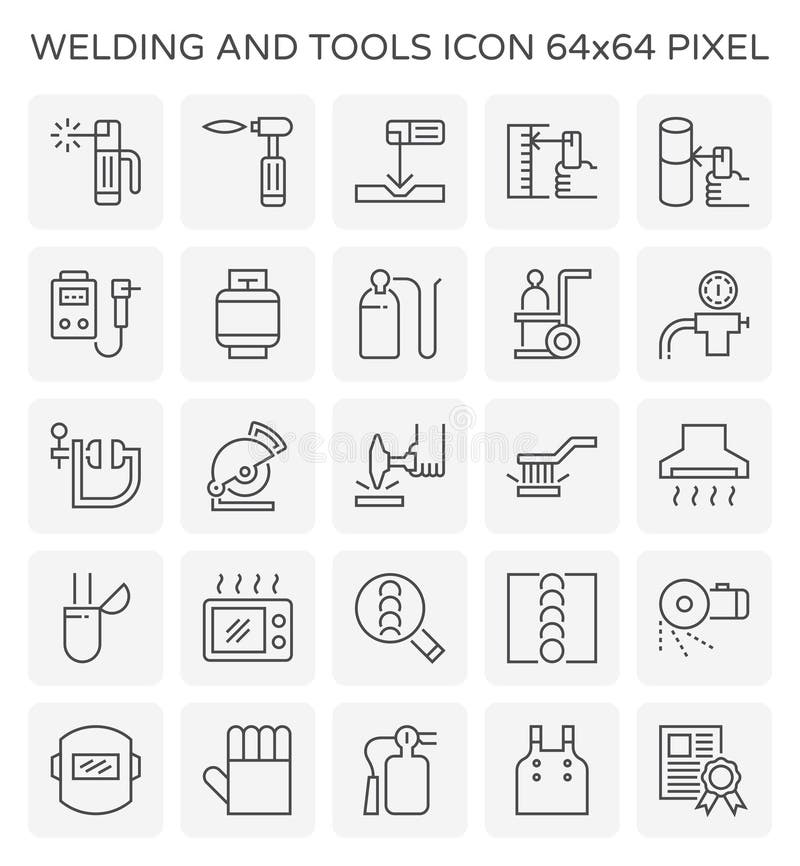 Welding Work Symbol for a Welder Stock Vector - Illustration of square ...