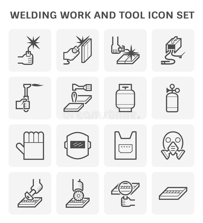 Welding check vector icon. stock vector. Illustration of check - 206064485