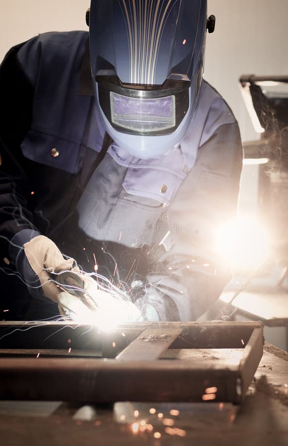 Welding work stock photo. Image of production, light - 39286136