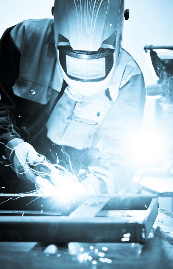 Welding work stock image. Image of repairing, industrial - 39286145