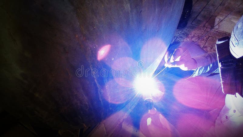 Welding work stock photo. Image of progress, industrial - 91880732
