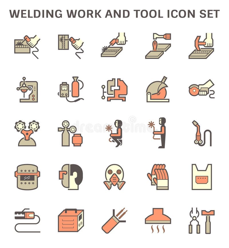 Welding work icon stock vector. Illustration of pliers - 109198732