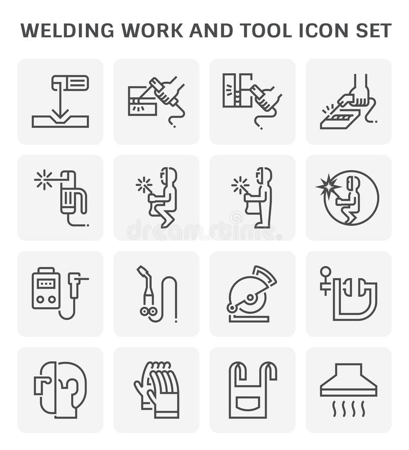 Welding work icon stock vector. Illustration of icon - 164502927