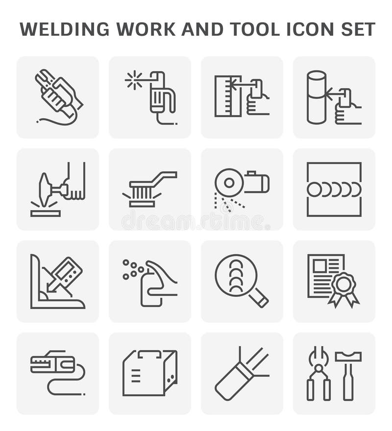Welding work icon stock vector. Illustration of sparkle - 166483998