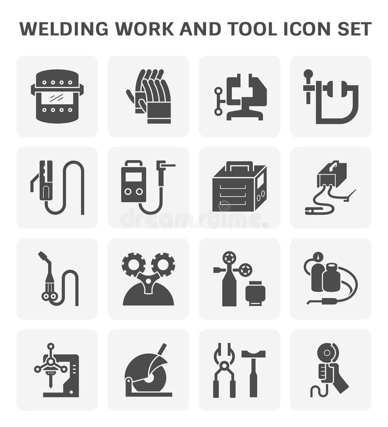 Welding work icon stock vector. Illustration of pipe - 161437242