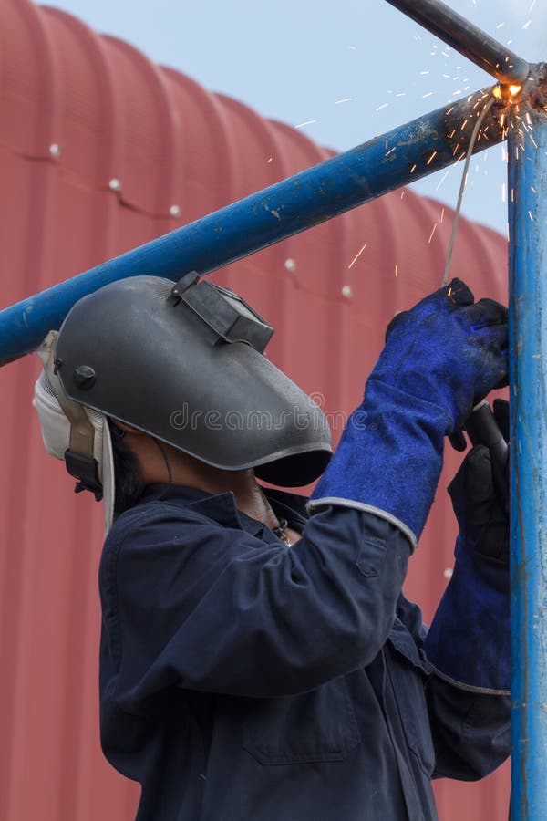 Welding work. stock photo. Image of labor, construction - 72208028